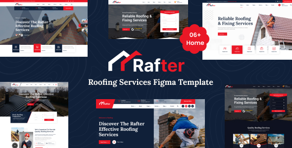 Rafter - Roofing Services Figma Template by Theme-Junction | ThemeForest